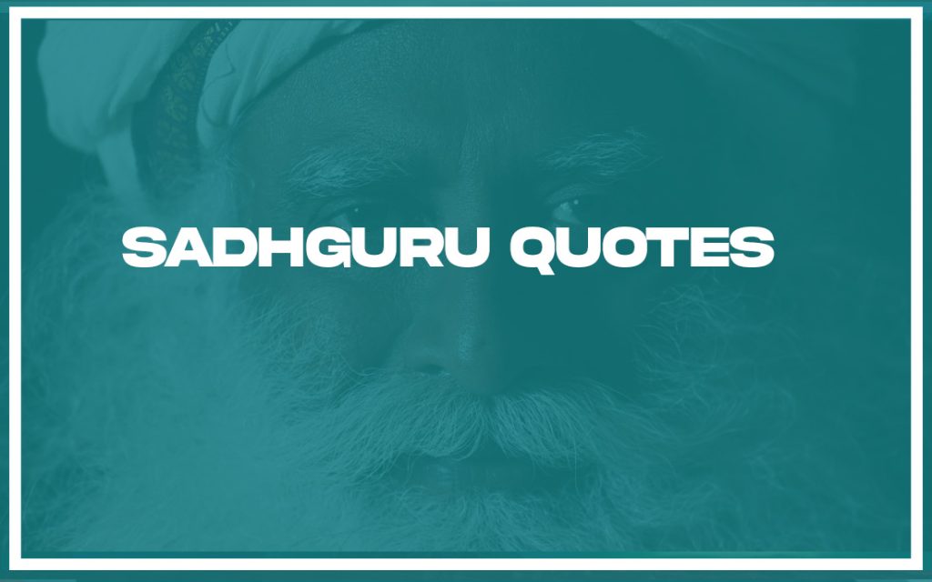 27 Top Sadhguru Quotes (with Commentary) - Burning For Success