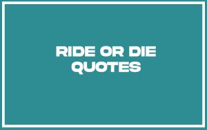 113+ Best Ride or Die Quotes (with Commentary) - Burning For Success