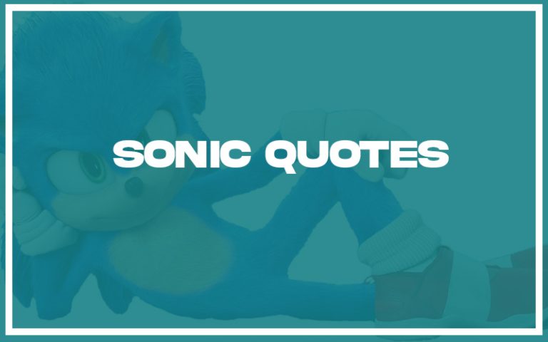 113+ Top Sonic Quotes (with Commentary) - Burning For Success