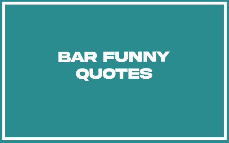 113 Best Bar Funny Quotes (with Commentary) - Burning For Success