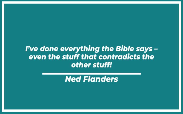 115 Best Ned Flander Quotes (with Commentary) - Burning For Success