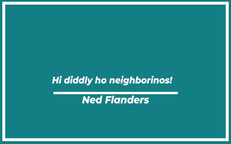 115 Best Ned Flander Quotes (with Commentary) - Burning For Success