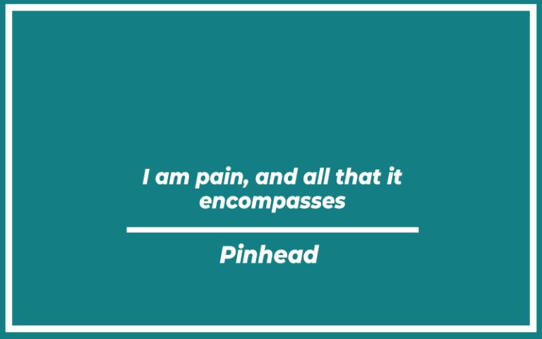115 Best Pinhead Quotes (with Commentary) - Burning For Success