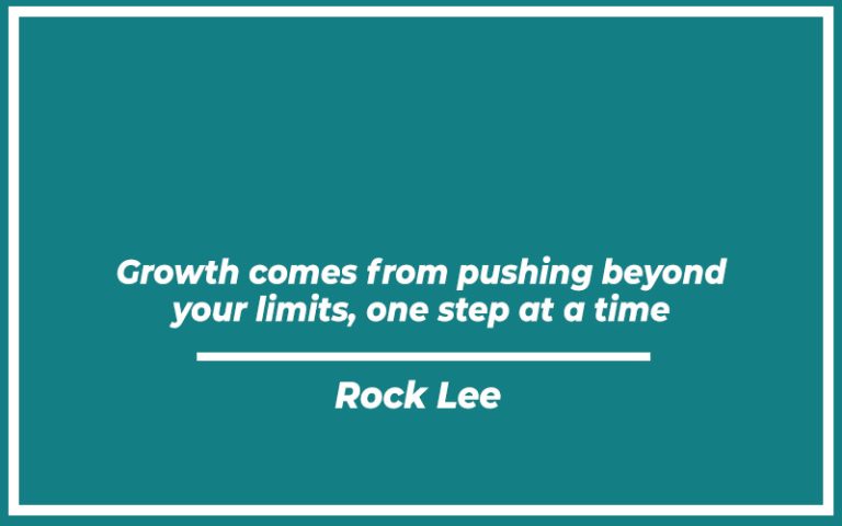115 Best Rock Lee Quotes (with Commentary) - Burning For Success