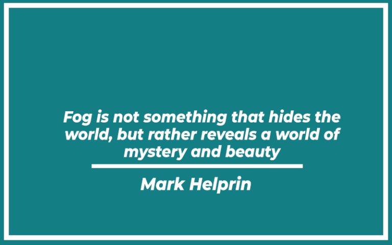 113 Best Fog Quotes (with Commentary) - Burning For Success