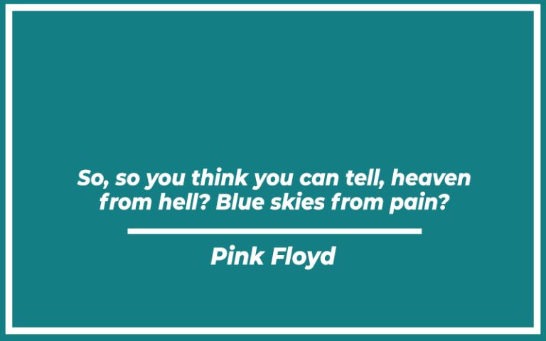 115 Best Pink Floyd Quotes (with Commentary) - Burning For Success