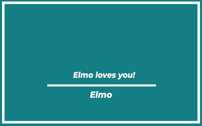 113 Best Elmo Quotes (with Commentary) - Burning For Success