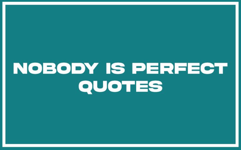131 Best Nobody Is Perfect Quotes (with Commentary) - Burning For Success