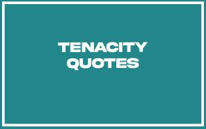 115 Best Tenacity Quotes (with Commentary) - Burning For Success
