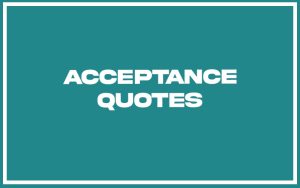 151 Best Acceptance Quotes (with Commentary) - Burning For Success
