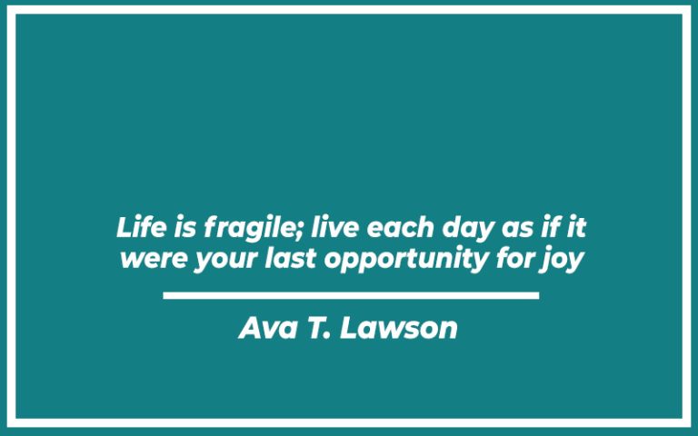151 Best Life Is Fragile Quotes (with Commentary) - Burning For Success