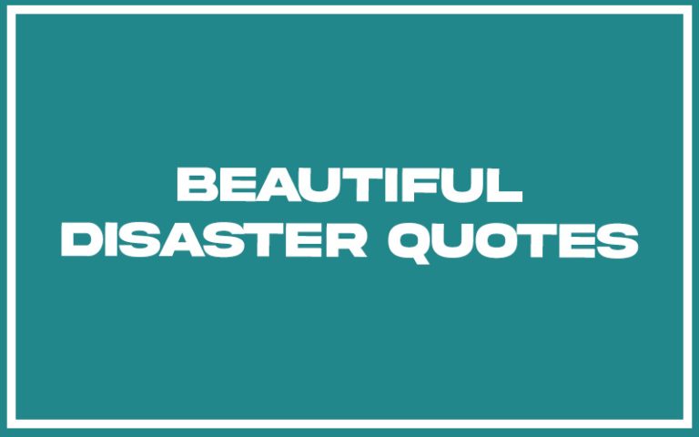 151 Best Beautiful Disaster Quotes (with Commentary) - Burning For Success