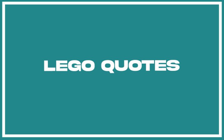 151 Best Lego Quotes (with Commentary) - Burning For Success