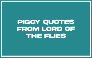 151 Best Piggy Quotes From Lord Of The Flies (with Commentary ...