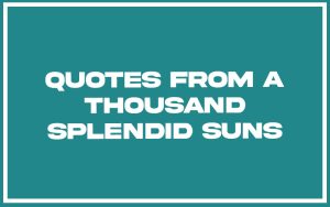 151 Best Quotes From A Thousand Splendid Suns (with Commentary ...