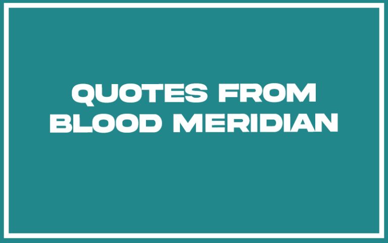 151 Best Quotes From Blood Meridian (with Commentary) - Burning For Success