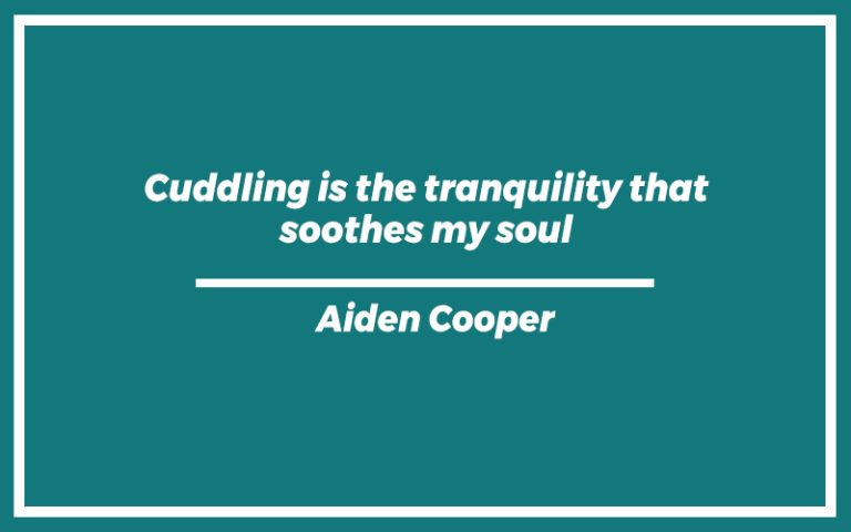 151 Best Cuddle Quotes (with Commentary) - Burning For Success