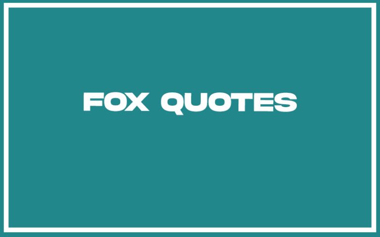 151 Best Fox Quotes (with Commentary) - Burning For Success