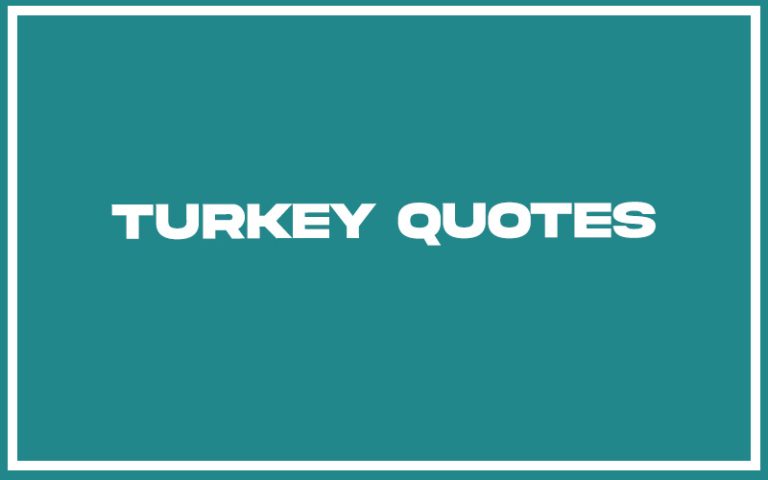 151 Best Turkey Quotes (with Commentary) - Burning For Success