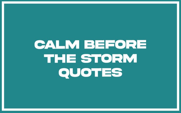 151 Best Calm Before The Storm Quotes (with Commentary) - Burning For ...