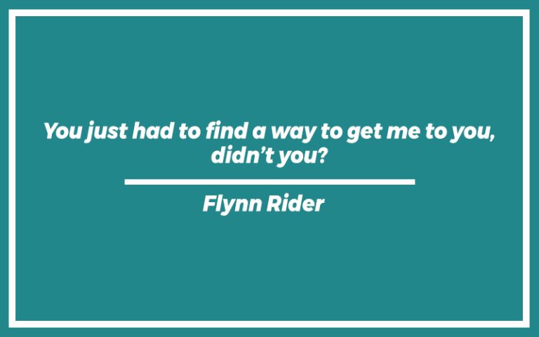 151 Best Flynn Rider Quotes (with Commentary) - Burning For Success