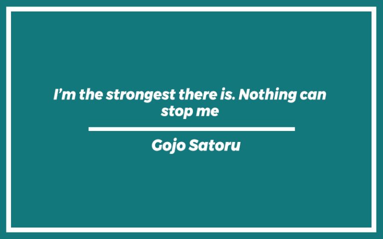 151 Best Gojo Satoru Quotes (with Commentary) - Burning For Success