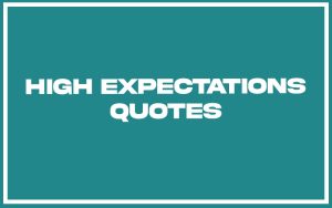 151 Best High Expectations Quotes (with Commentary) - Burning For Success