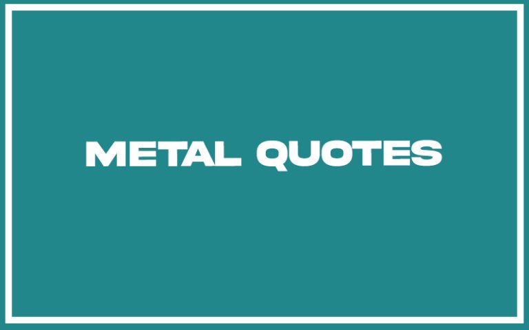 151 Best Metal Quotes (with Commentary) - Burning For Success
