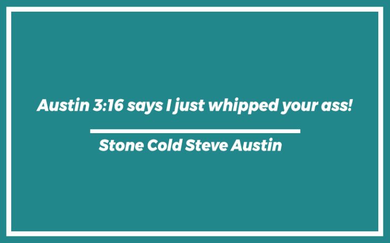 151 Best Stone Cold Quotes (with Commentary) - Burning For Success