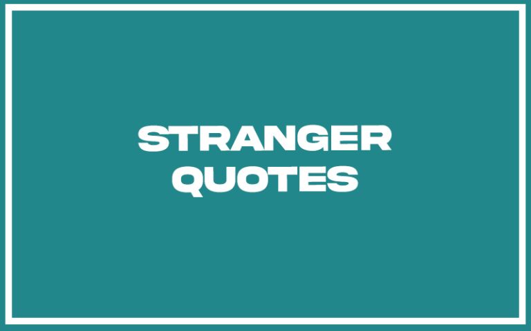 151 Best Stranger Quotes (with Commentary) - Burning For Success