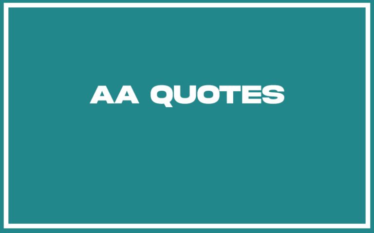 151 Best AA Quotes (with Commentary) - Burning For Success