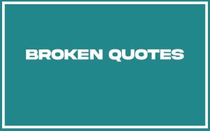 151 Best Broken Quotes (with Commentary) - Burning For Success