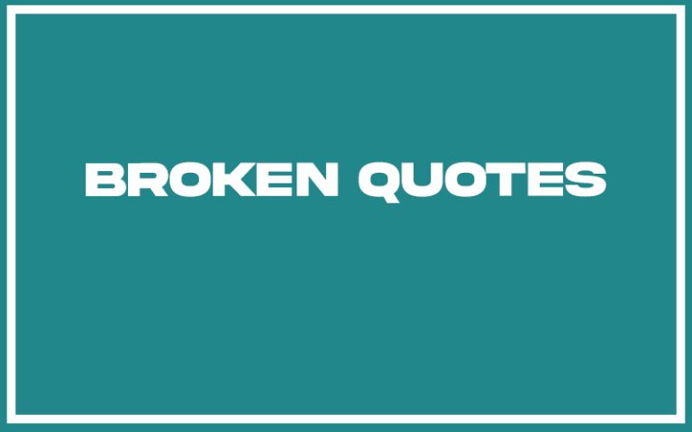 151 Best Broken Quotes (with Commentary) - Burning For Success
