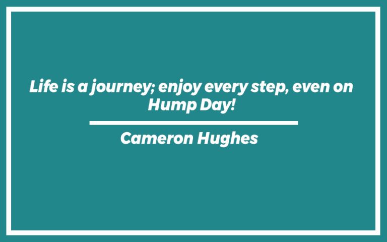 151 Best Hump Day Quotes (with Commentary) - Burning For Success