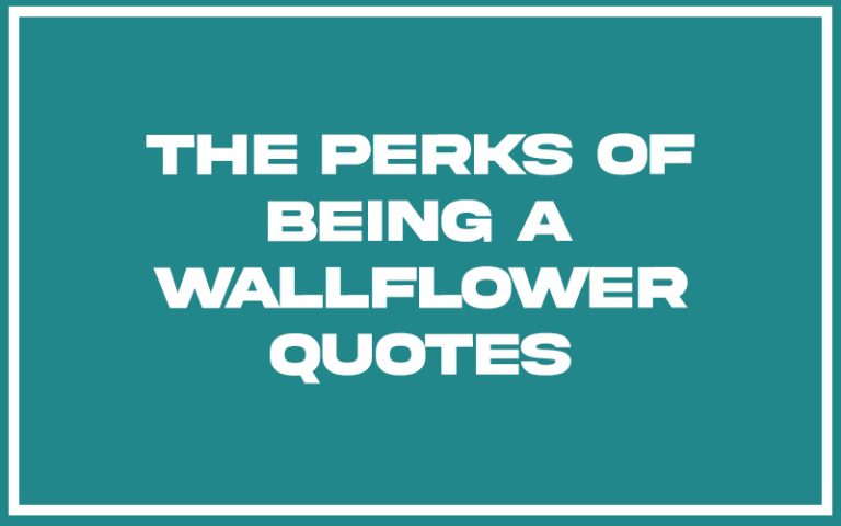 151 Best The Perks of Being a Wallflower Quotes (with Commentary ...