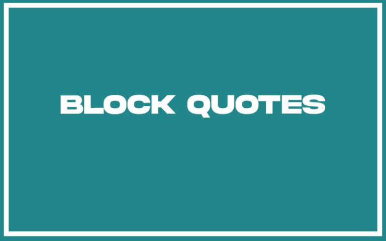 151 Best Block Quotes (with Commentary) - Burning For Success