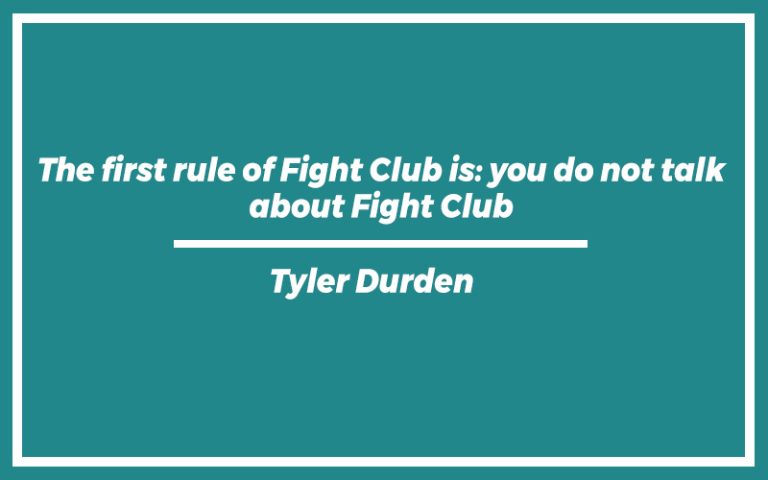 151 Best Fight Club Quotes (with Commentary) - Burning For Success