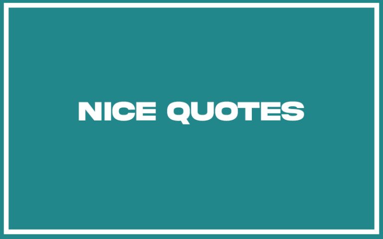 151 Best Nice Quotes (with Commentary) - Burning For Success
