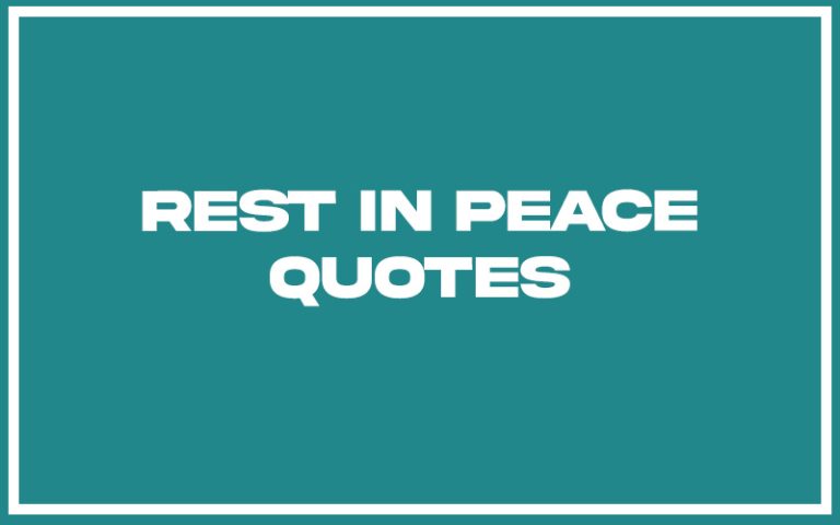 151 Best Rest In Peace Quotes (with Commentary) - Burning For Success