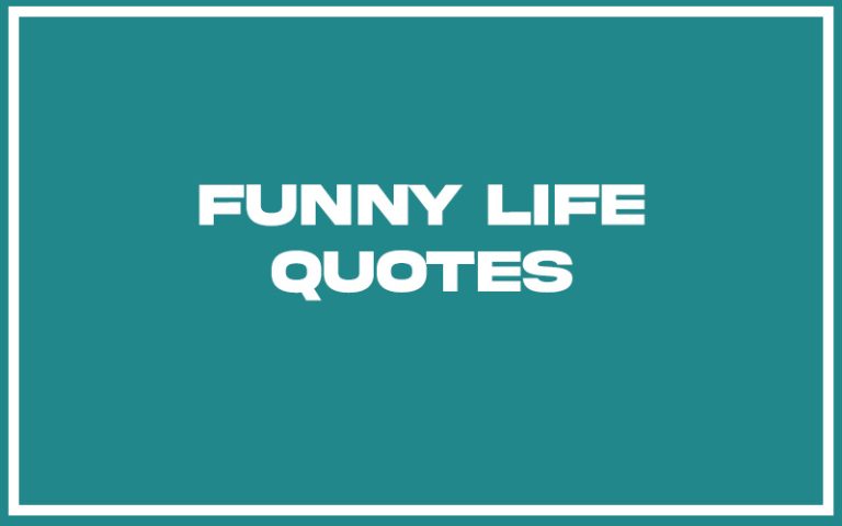 151 Best Funny Life Quotes (with Commentary) - Burning For Success