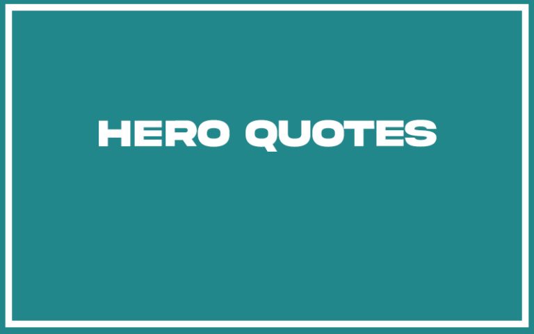 151 Best Hero Quotes (with Commentary) - Burning For Success