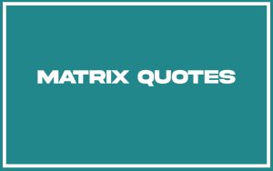 151 Best Matrix Quotes (with Commentary) - Burning For Success