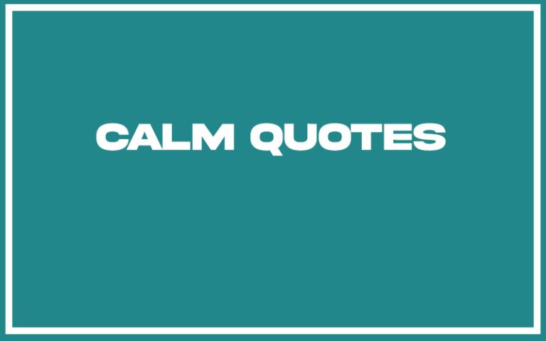 151 Best Calm Quotes (with Commentary) - Burning For Success