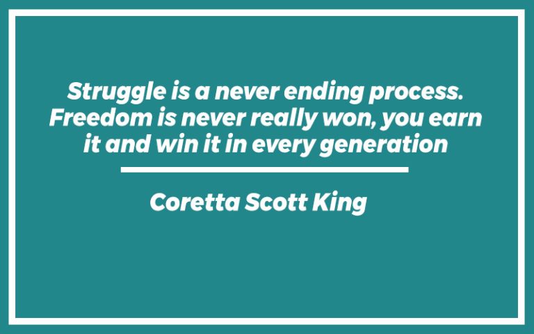 151 Best Coretta Scott King Quotes (with Commentary) - Burning For Success