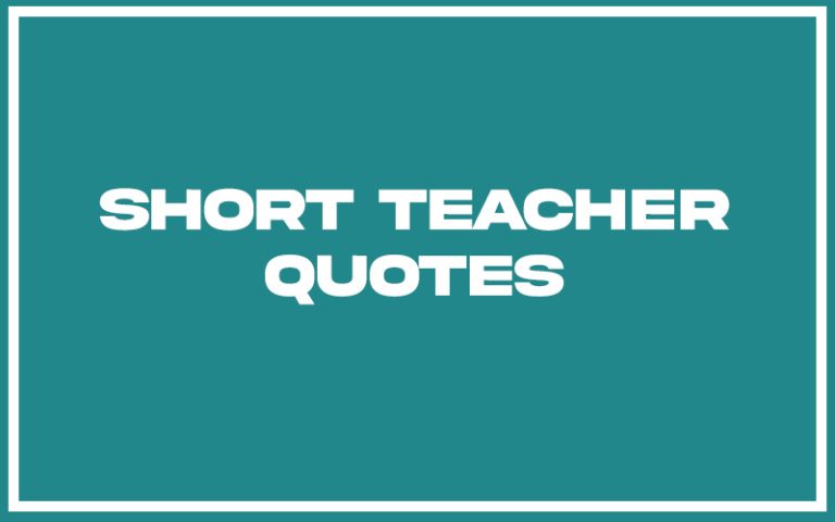 151 Best Short Teacher Quotes (with Commentary) - Burning For Success